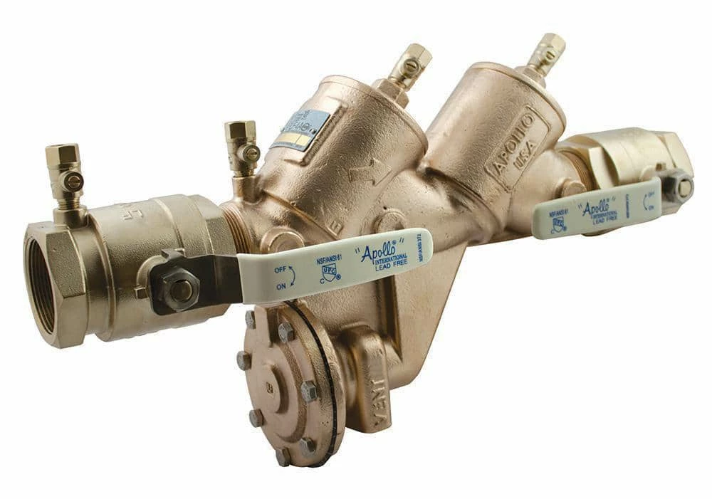 New 😉 Apollo Valves RPLF4A Series 1-1/4 in. Bronze SAE Backflow ...